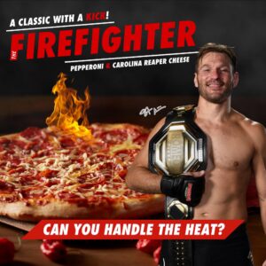 MMA Champ Uses Pizza With a Spicy Kick to Support Firefighters - PMQ Pizza